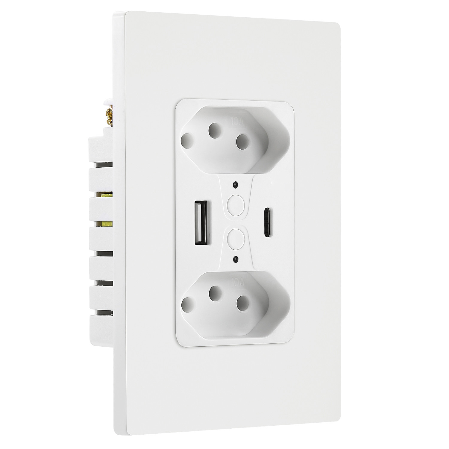 Annatel Tuya Wifi Brazilian Wall Outlet with USB & Type C